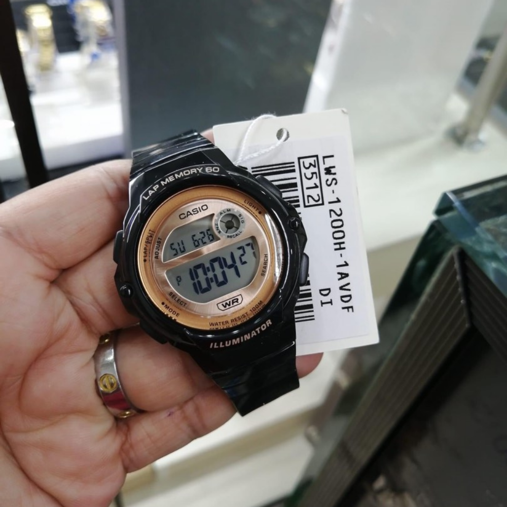 CASIO GENERAL LWS-1200H-1AVDF RESIN BAND WOMEN DIGITAL WATCH – H2 Hub
