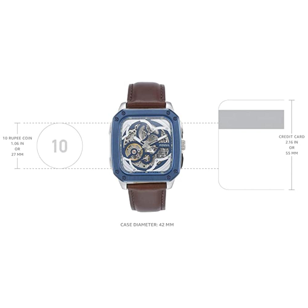 FOSSIL ME3202 INSCRIPTION BROWN LEATHER MEN WATCH – H2 Hub