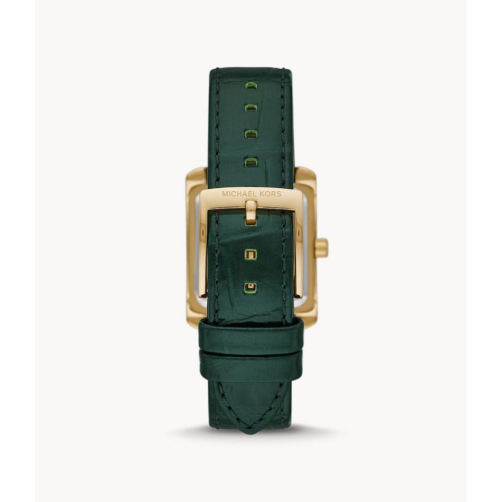 Michael Kors Emery Green Dial And Leather Strap Women Watch MK4697 – H2 Hub