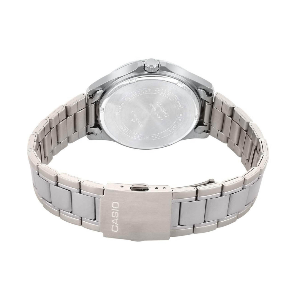 Casio General Quartz Silver Stainless Steel Men Watch MTP-1384D-7A2VDF ...