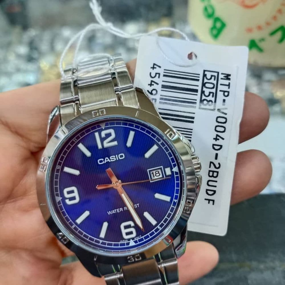 CASIO GENERAL MTP-V004D-2BUDF-P MEN WATCH – H2 Hub