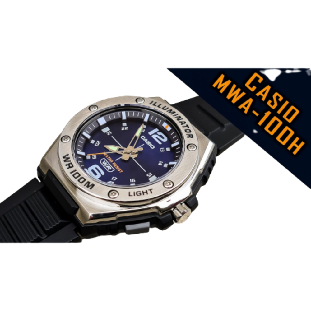 CASIO GENERAL MWA-100H-2AVDF BLACK RESIN STRAP MEN'S WATCH – H2 Hub