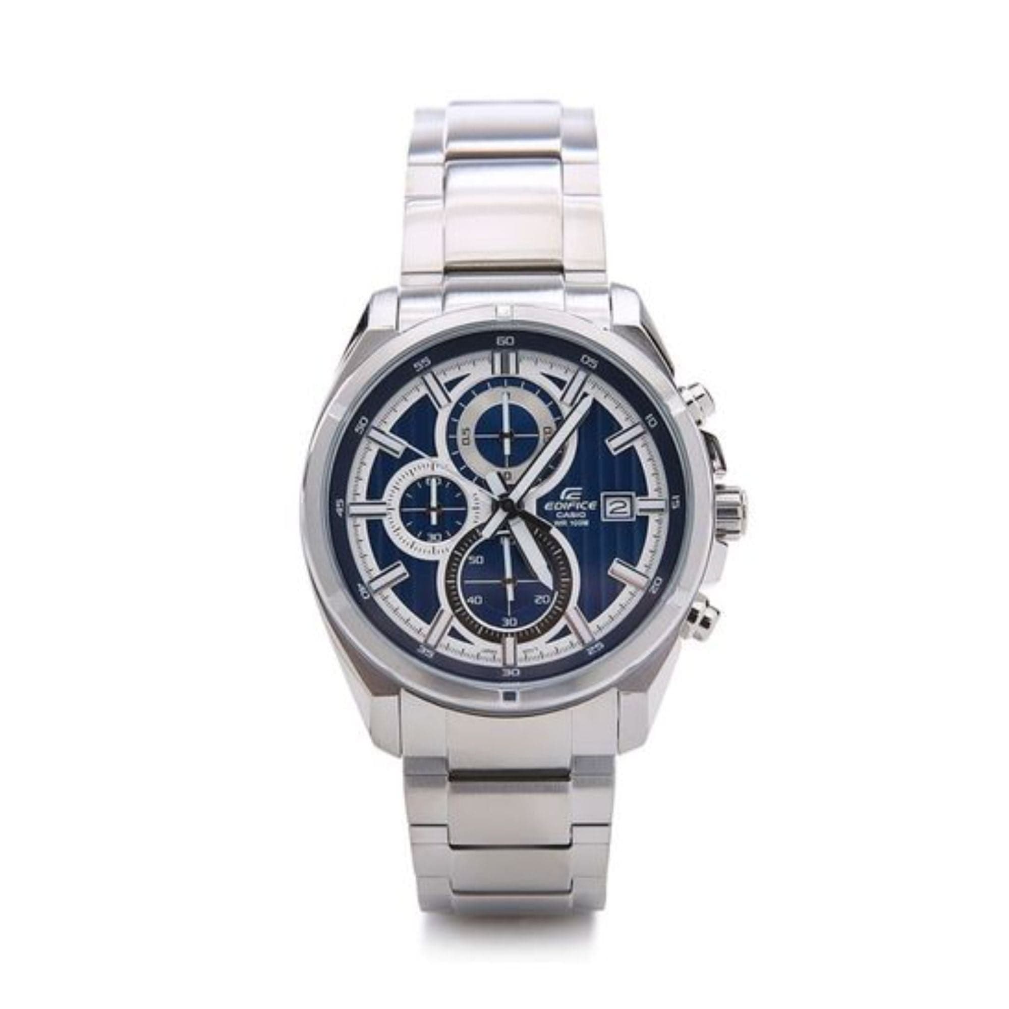 CASIO EDIFICE EFR-532D-2AVUDF 3-HAND ANALOG SILVER STAINLESS STEEL MEN ...