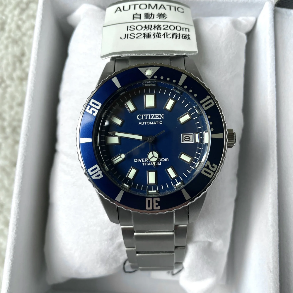 CITIZEN PROMASTER MARINE MECHANICAL DIVER NB6021-68L MEN'S WATCH – H2 Hub