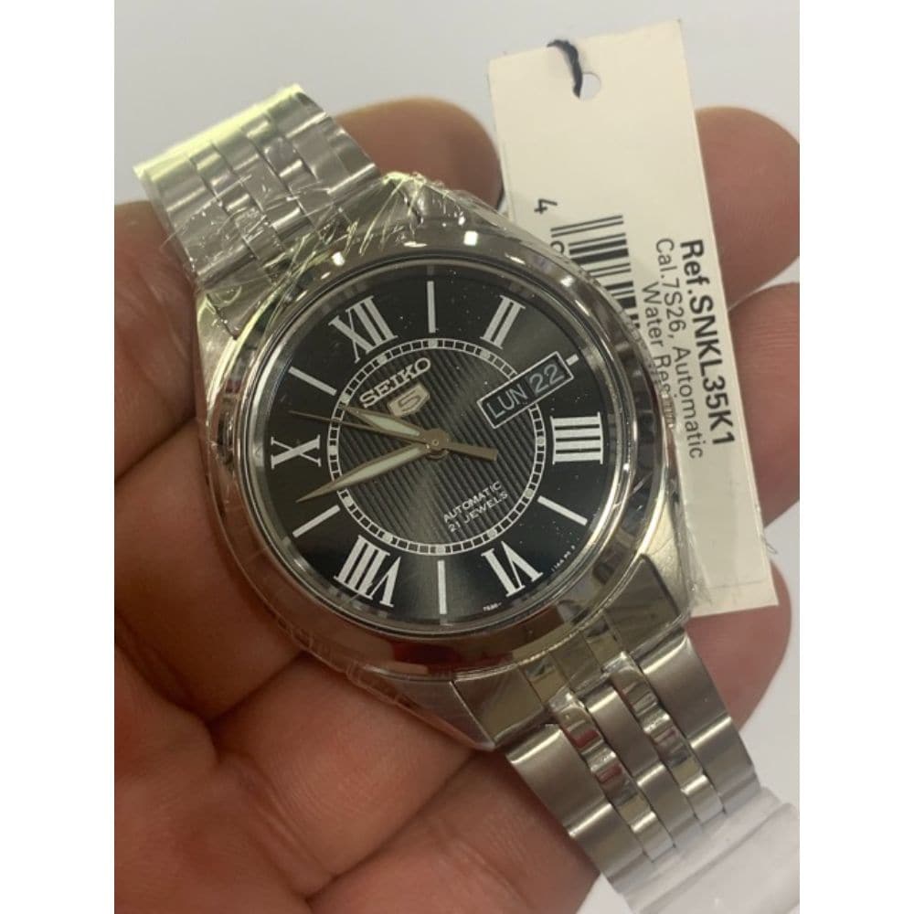 SEIKO 5 SNKL35K1 STAINLESS STEEL MEN'S WATCH – H2 Hub