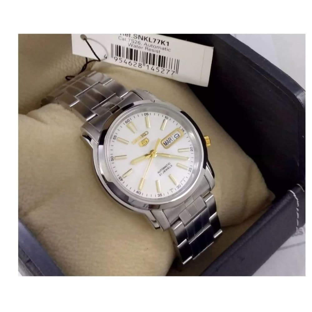 SEIKO 5 SNKL77K1 AUTOMATIC STAINLESS MEN'S WATCH – H2 Hub