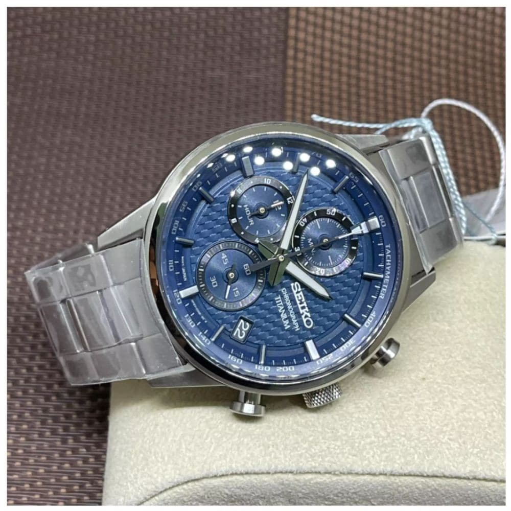 SEIKO GENERAL SSB387P1 BLUE DIAL STAINLESS STEEL MEN'S WATCH – H2 Hub