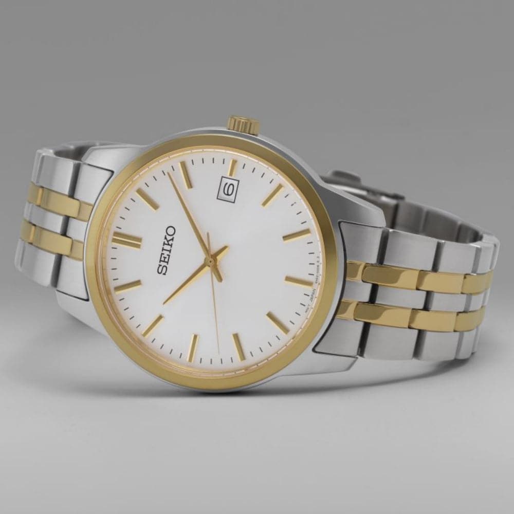 SEIKO SUR402P1 TWO-TONE STAINLESS STEEL MEN WATCH – H2 Hub