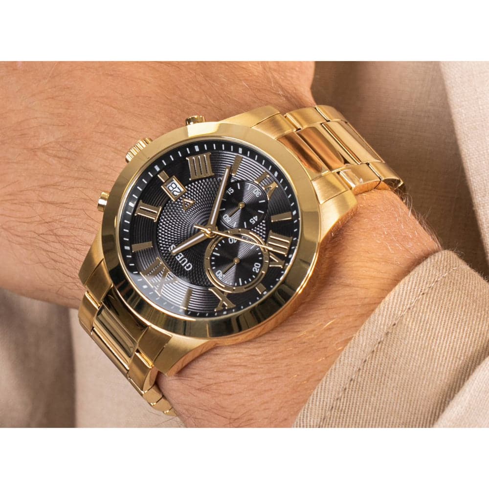 GUESS ATLAS CHRONOGRAPH BLACK DIAL W0668G8 MEN'S WATCH – H2 Hub