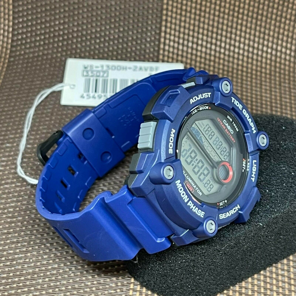 CASIO DIGITAL SPORTY WS-1300H-2AVDF BLUE RESIN MEN WATCH – H2 Hub