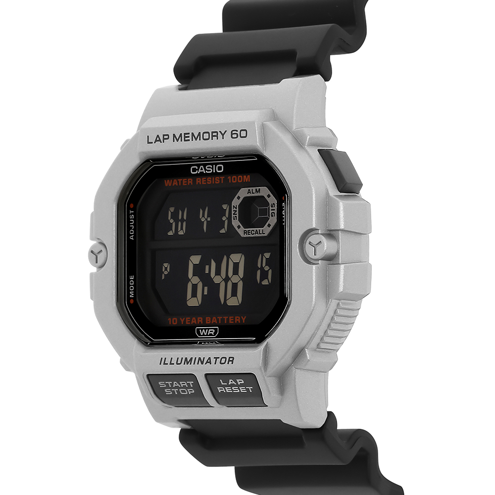 CASIO GENERAL WS-1400H-1BVDF BLACK RESIN MEN WATCH – H2 Hub