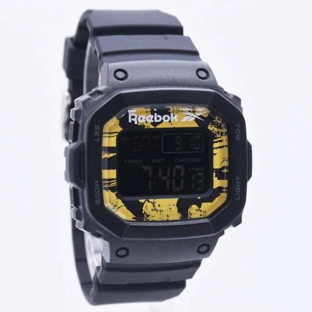 REEBOK PROUD DIGITAL WATCH BLACK/GOLD CAMO MEN WATCH RV-POD-G9-PBPB-BY ...